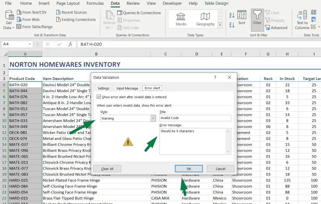 How to create error message in Excel (3 Simple Steps) How to create error message in Excel (3 Simple Steps)