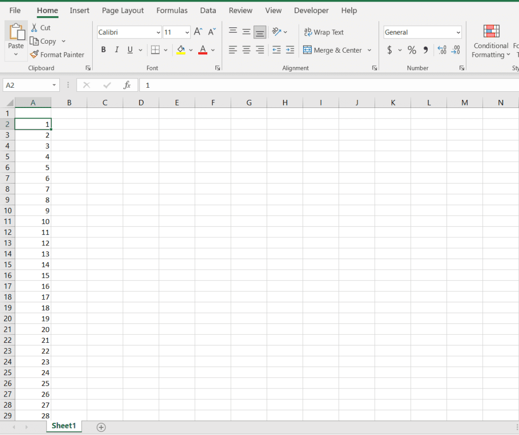How to Autofill in Excel without dragging