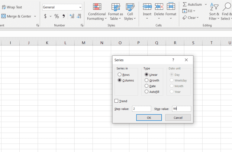 How to Autofill in Excel without dragging
