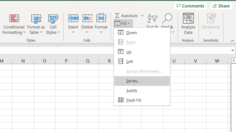 How to Autofill in Excel without dragging