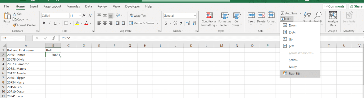 How to Autofill in Excel without dragging