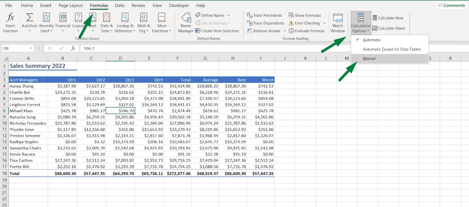 How To Stop Excel From Calculating Analytics Empire