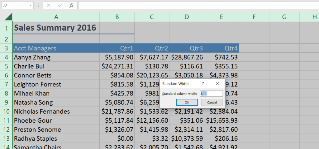 How to distribute columns evenly in Excel | Analytics Empire