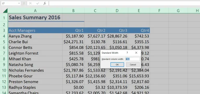 How to distribute columns evenly in Excel | Analytics Empire How to distribute columns evenly in Excel | Analytics Empire
